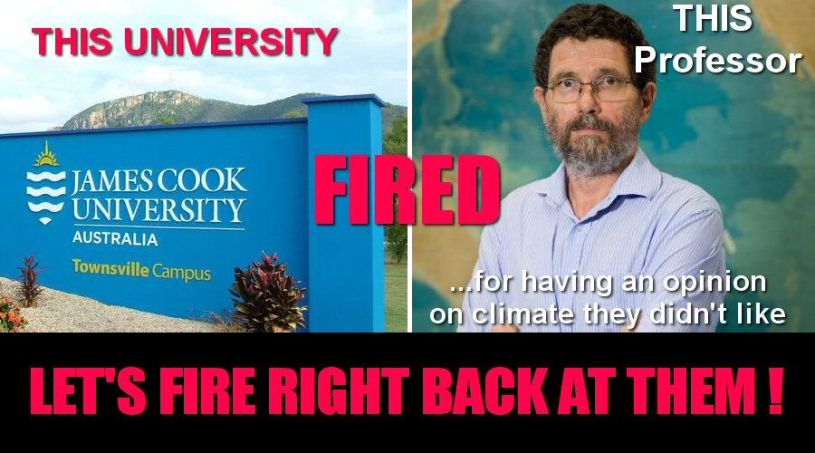 Climate skeptic professor Peter Ridd fired for his views by James Cook ...